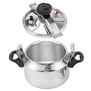 Pressure Cooker Aluminum Pressure Canner with Safely Valve 4L Large Capacity Canning Pot Induction Cookware with Anti-Scald HandlesPressure Cookers