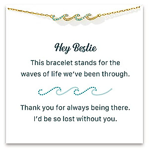 STORYJEWELLERY Friendship Bracelet, Best Friend Bracelet for Women, Gift for Friend Female, Friend Gifts for Women, Gifts for Friends Women, Bestie Gifts for Women, Bff Gifts for Besties