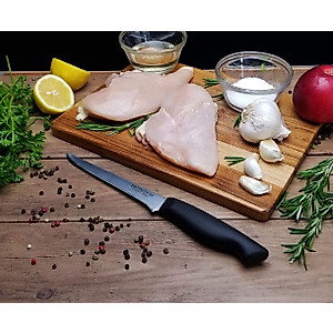 Ergo Chef Prodigy Series 6-Inch Boning Knife - High Carbon Stainless Steel - Medium Flex Blade – Ergonomic Non-Slip handle