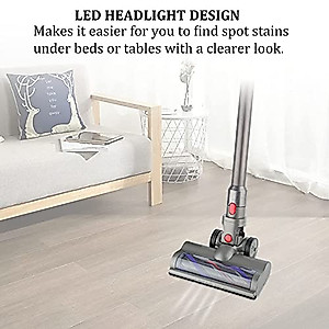 Ninthseason Quick-Release Direct Drive Cleaner Head Turbine Floor Tool for Dyson V15 V11 V10 V8 V7 Cordless Vacuum Cleaner for carpets and hard floors