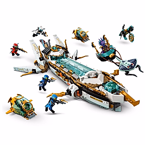 LEGO 71756 NINJAGO Hydro Bounty Building Set, Submarine Toy with Kai and NYA Minifigures, Ninja Toys, Gifts, Presents for Kids, Boys, Girls Age 9 Plus Years Old