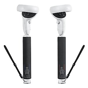 Hibloks Extension Grips for VR Oculus/META Quest 2 Accessories, 3 in 1 Extender Handle for Quest 2 Controllers,Beat Saber/Golf Club/Gorilla Tag Long Arms for Quest 2 Accessory
