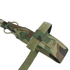 EXCELLENT ELITE SPANKER Tactical Military Portable Belt Bottle Holder Pouch Molle Adjust EDC Water Bottle Carrier for Hunting Walking Running Traveling (Multicam)