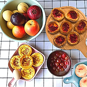 HLCM 100 Pcs Aluminum Foil Mini Pans, Great for Baking Tarts, Quiche, Pudding, etc.