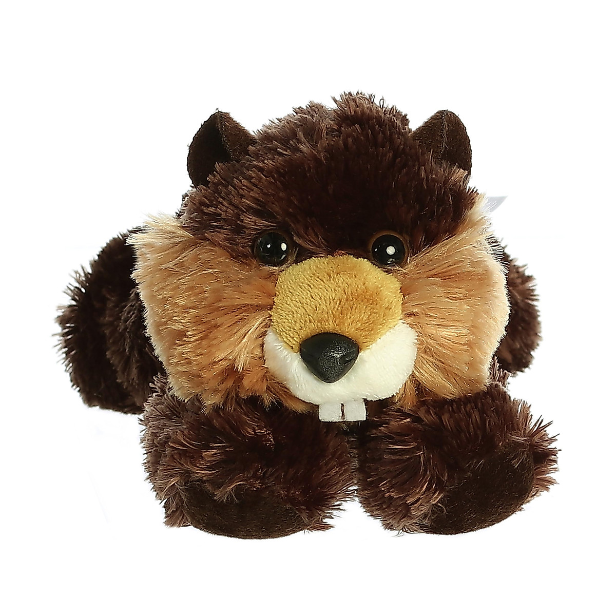 Aurora® Adorable Mini Flopsie™ Builder™ Stuffed Animal - Playful Ease - Timeless Companions - Brown 8 Inches