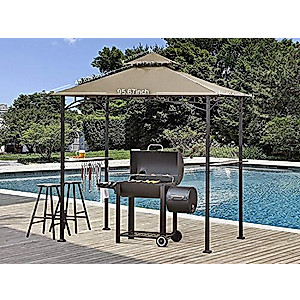 MASTERCANOPY Grill Gazebo Replacement Canopy for Model L-GG001PST-F (Beige)