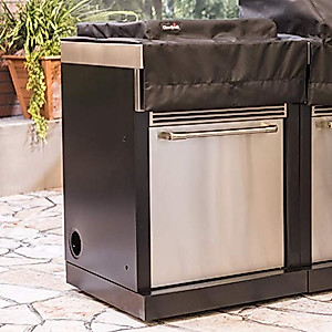 Char-Broil 2757735W10 Modular Outdoor Kitchen Stove & Griddle Module Premium Cover, Black