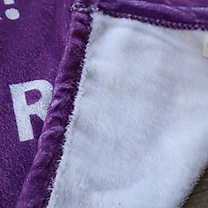 Friendship Throw Blanket Purple, Soft and Cozy, Unique Gifts for Women Celebrating Friendship, Caring for Women