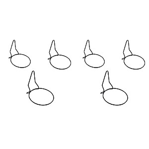 Happyyami 6 pcs Rings Railing Heavy Duty Hook Planter/Hanging Pots Wall Bonsai Decor Indoor Mounted for Home The Black Planters Over Outdoor Baskets Decoration Plants Balcony Fence Basket