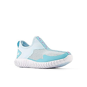 New Balance Girls Drift V1 Sneaker, Bleach Blue/Summer Aqua/Cosmic Rose, 4 Wide Big Kid