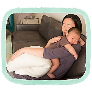The Nesting Pillow- Organic Nursing Pillow with Washable Slipcover (Paloma)