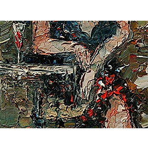 SOLD The Parisienne, Vogue Woman At Paris Cafe By Internationally Renown Painter Andre Dluhos