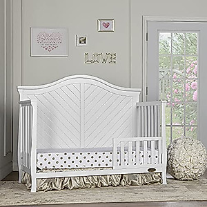Dream On Me Kaylin 5-in-1 Convertible Crib in White, Greenguard Gold Certified 56x31x47 Inch (Pack of 1)