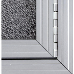 Displays2go 48 x 36 Inch Wall Mounted Enclosed Bulletin Board with 2 Doors, Locking, Aluminum (FBSW43SVLG)