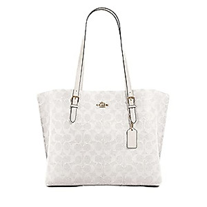 COACH Womens Mollie Tote 25 (IM/Chalk/Glacier White)