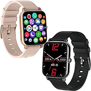 MVEFOIT Two Watches - 1.7'' Phone Smart Watch Answer/Make Calls, Fitness Watch with AI Control Call/Text, Android Smart Watch for iPhone Compatible, Full Touch Smartwatch for Women Men