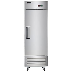 WILPREP Commercial Freezer, 27" ETL-Listed 1 Solid Door Upright Freezer with 18.7 cu. ft. Capacity, Stainless Steel Reach in Freezer with Air Cooling