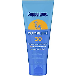 Coppertone Complete Sunscreen Lotion, SPF 30 Sunscreen, 7 Oz
