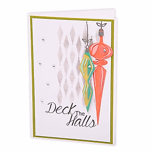 Sizzix Thinlits Die Set , Ornaments by Tim Holtz, 17 Pack, Multiple Sizes, us:one, Hanging Baubles 17 Count