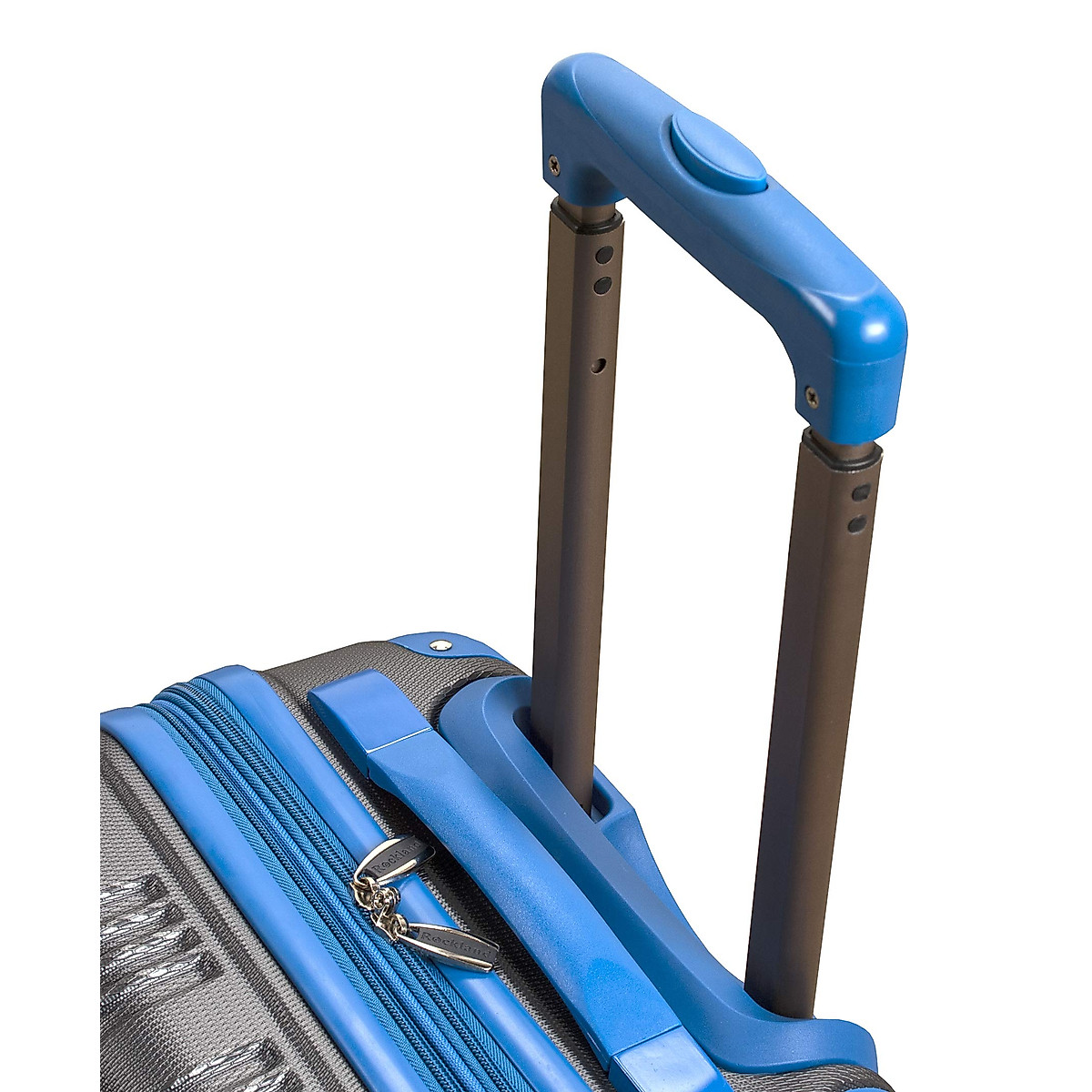 Rockland London Hardside Expandable Luggage with Spinner Wheels, Grey, Carry-On 20-Inch