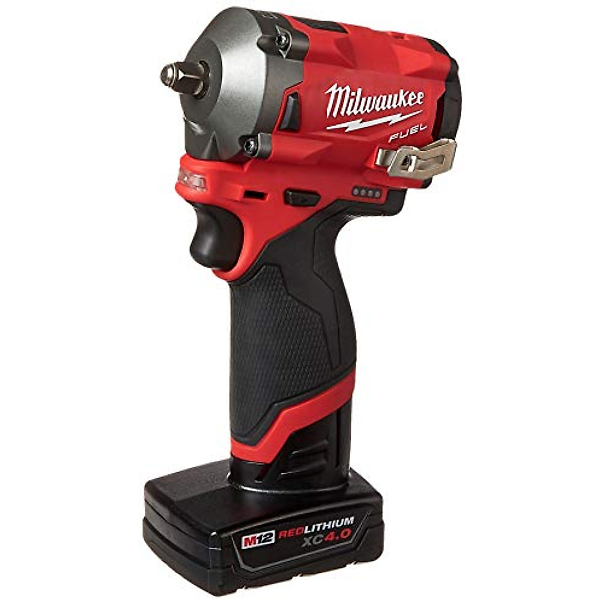 Milwaukee 2554-22 M12 FUEL Stubby 3/8 in. Impact Wrench Kit (2 Ah/4 Ah)