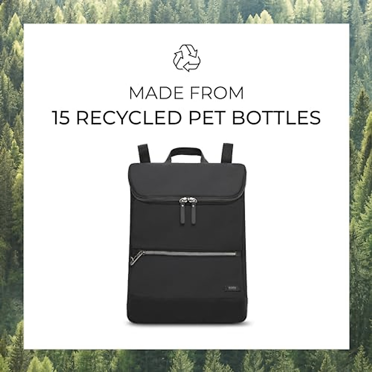 Solo New York Stealth Hybrid Backpack, Black - with Anti-Theft Features (Cut-Proof, Armored Zippers, & RFID Data Protection)