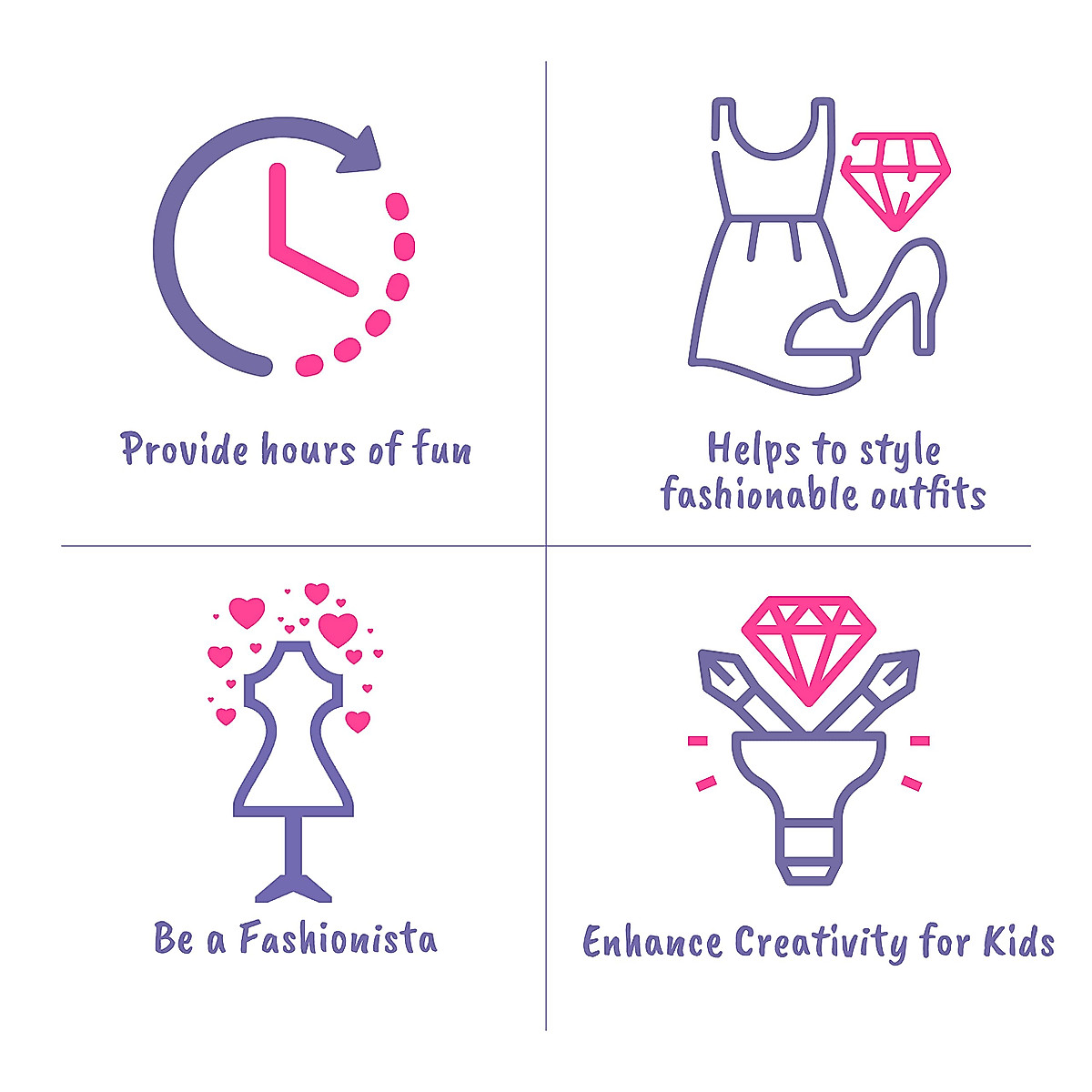 BSCOOL Sticker Dress up - Sticker Activity Book for Kids. Learn Girls Fashion Design with Stickers and Guides for Kids 5 and up. Little Designer Creativity Book. Stickers, Paper Dolls. Gift for Girls