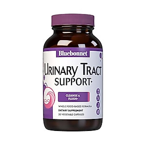 Bluebonnet Nutrition Urinary Tract Support, Cleanse & Flush*, Soy-Free, Gluten-Free, Kosher-Certified, Non-GMO, Dairy-Free, Vegan, 30 Vegetable Capsules, 15 Servings