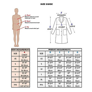 TAILOR'S Personalized Customizable Embroidered Women's Lab Coat Black