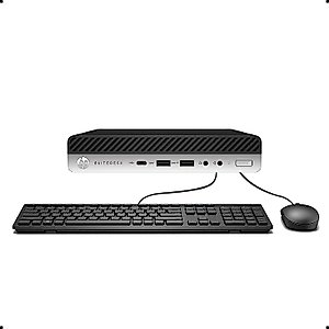 HP 800 G4 Mini Desktop Intel i7-8700T UP to 4.00GHz 16GB DDR4 New 512GB NVMe SSD Built-in Wi-Fi BT Dual Monitor Support Wireless Keyboard and Mouse Win11 Pro (Renewed)