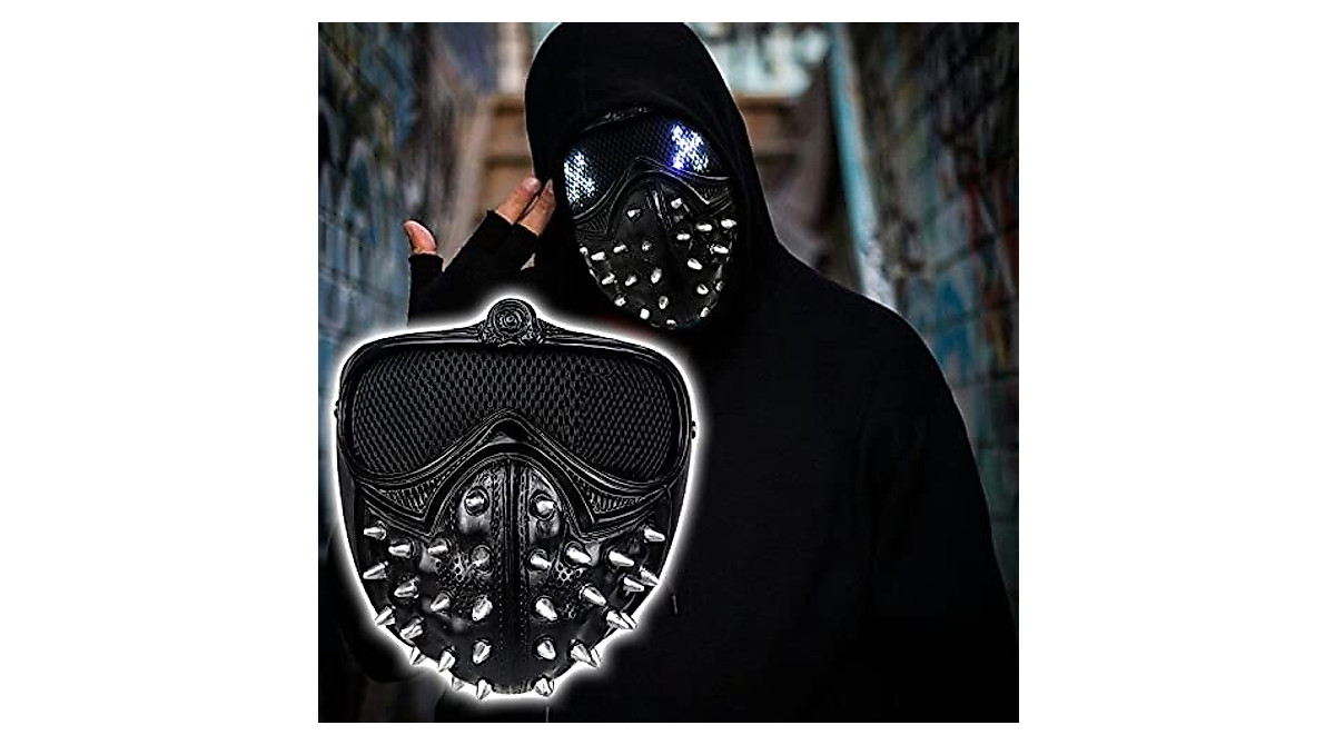 Watch Dogs Mask Wrench Marcus Legion LED 25 Expression Change Cosplay ...