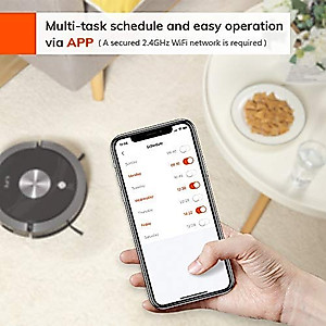 ILIFE A9 Robot Vacuum Cleaner, Wi-Fi Connected, Cellular Dustbin, Strong Suction, 2-in-1 Roller Brush, Automatic Self-Charging, Slim,Quiet, Works with Alexa, for Hard Floors to Medium-Pile Carpets.