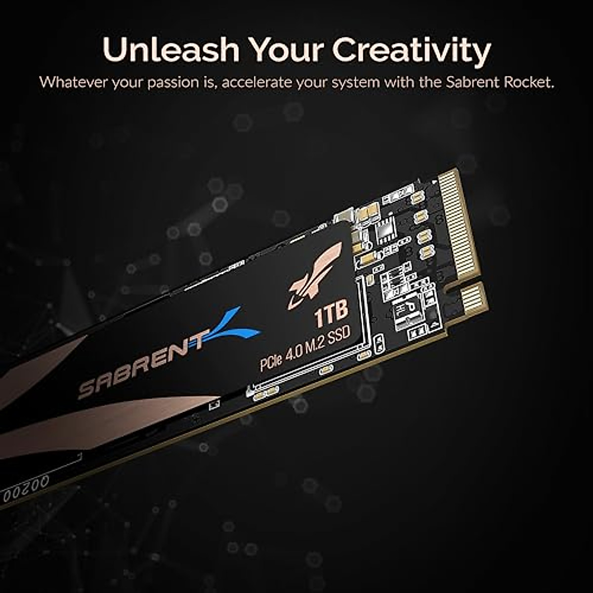 SABRENT 1TB Rocket Nvme PCIe 4.0 M.2 2280 Internal SSD Maximum Performance Solid State Drive with Heatsink (Latest Version) (SB-ROCKET-NVMe4-HTSK-1TB).