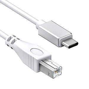 USB C to USB B Midi Cable 1M, Ancable Type C to USB Midi Interface Cord for Samsung, Huawei Laptop, MacBook to Connect with Midi Controller, Midi Keyboard, Audio Interface Recording and More