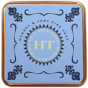 Harney & Son's Mothers Day Winter White Earl Grey Tea (20 Sachets, 1.4oz Tin) - Chinese White Tea Blended with Natural Lemony Bergamot - Caffeinated, Light Bodied Brew - Comes in Decorative Tin