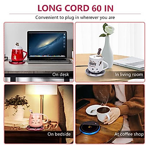 Nouvati Candle Warmer/Mug Warmer: Excellent Heating, 2 Heating Modes, Safety Features, Sleek Design; Coffee Warmer for Desk Auto Shut Off, Tea Warmer (Royal Blue)