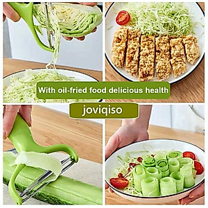 JQS Cooking Tools Wide Mouth Peeler Vegetables Fruit Stainless Steel Knife Cabbage Graters Salad Potato Slicer Kitchen Accessories