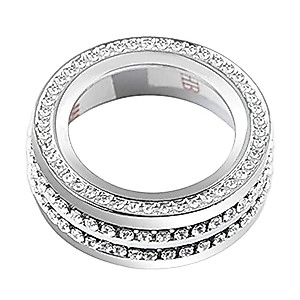 NIUHURU Compatible with Volvo XC60 XC90 S60 V60 XC40 Bling Accessories Sound Audio Knob Cover Car Interior Bling Accessories for Women