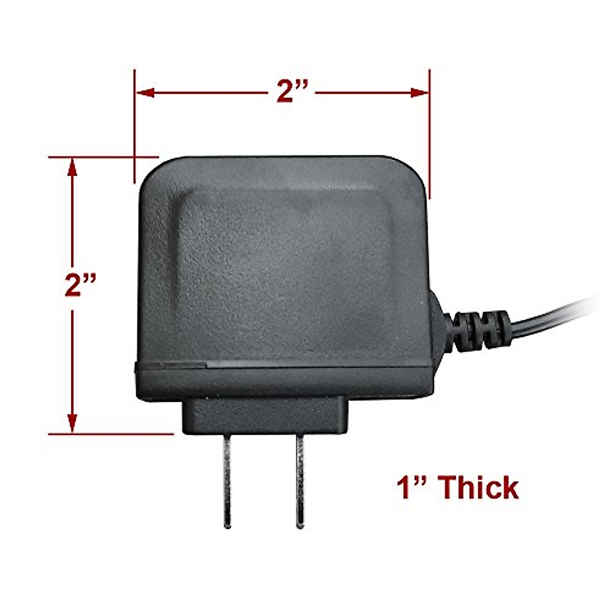 Compact 12V DC, 300mA, Quality Regulated Power Adapter. 2.1mm ID, 5.5mm OD. Can Handle 100VAC - 240VAC.