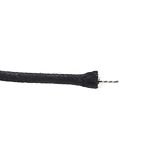 harpfeas Cloth-covered Waxed Vintage-style Pushback Guitar Wire -10 Feet (3.3-white/3.3-black/3.3-yellow) Pushback Wire for Electric Guitar Upgrades Kits