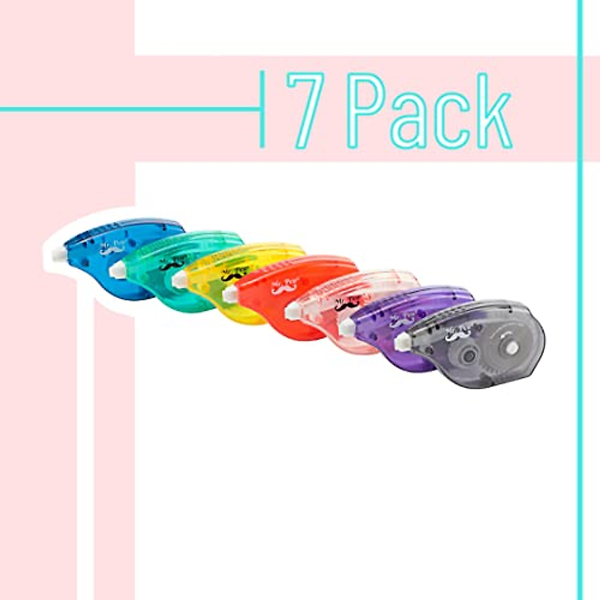 Mr Pen- Correction Tapes, Pack of 7, Correction Tape White Tape, Tape Eraser, White Correction Tape, White Tape, White Out, Wipe Out Tape, Wide Out Tape, Correction Tape Wide, Correction Tape Eraser
