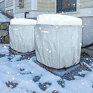 Pearwow Air Conditioner Cover for Outside Unit,Outdoor Central Winter AC Cover Fits up to 24L x 24W x 30H inches