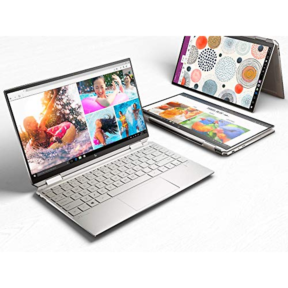 HP Spectre Touch x360 13 in Silver Convertible Laptop 11th Gen Quad Core Intel i5 up to 4.2GHz 8GB DDR4 256GB SSD 13.3in FHD Gorilla Glass (13-AW200-Renewed)
