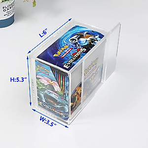 Dingelex Pokemon Acrylic Booster Box Display Case Box