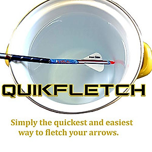 New Archery Products NAP Quickfletch Hellfire 3" Crossbow Fletching System White and Orange 6PK