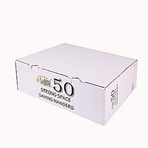 Quality Hangers Clothes Hangers 50 Pack - Non-Velvet Plastic Hangers for Clothes -Heavy Duty Coat Hanger Set -Space-Saving Closet Hangers with Chrome Swivel Hook, Functional Non-Flocked Hangers, Gray