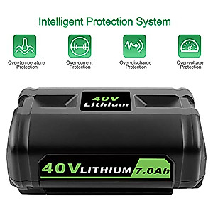 ADVTRONICS 40V 7.0Ah Replacement Battery Compatible with Ryobi 40 Volt Battery OP4050A OP4015 OP4026 OP40201 OP40261 OP4030 OP40301 OP4040 OP40401 OP4050 OP40501 OP40601