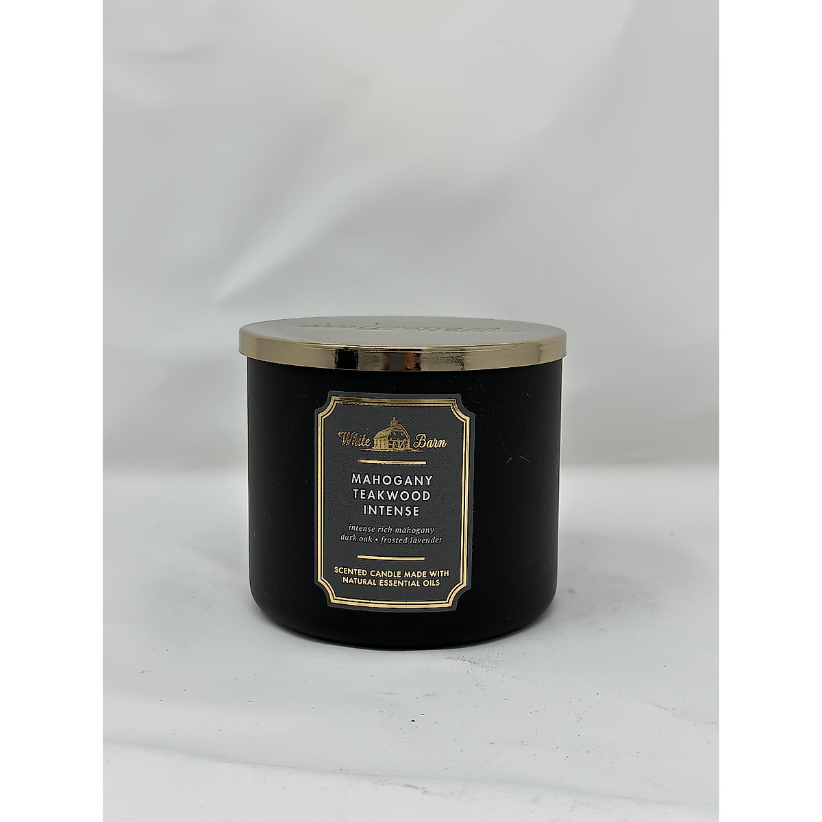 Mahogany Teakwood Intense 3 Wick Candle 14.5 oz / 411 g (Made with Natural Essential Oils)
