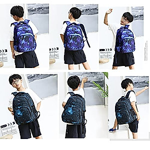 Starry-Sky School Backpack Primary Students Bookbag Elementary Knapsack for kids Daypack