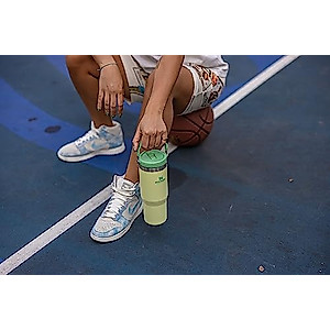 Stanley IceFlow Stainless Steel Tumbler - Vacuum Insulated Water Bottle for Home, Office or Car Reusable Cup with Straw Leak Resistant Flip Cold for 12 Hours or Iced for 2 Days, Citron, 30oz